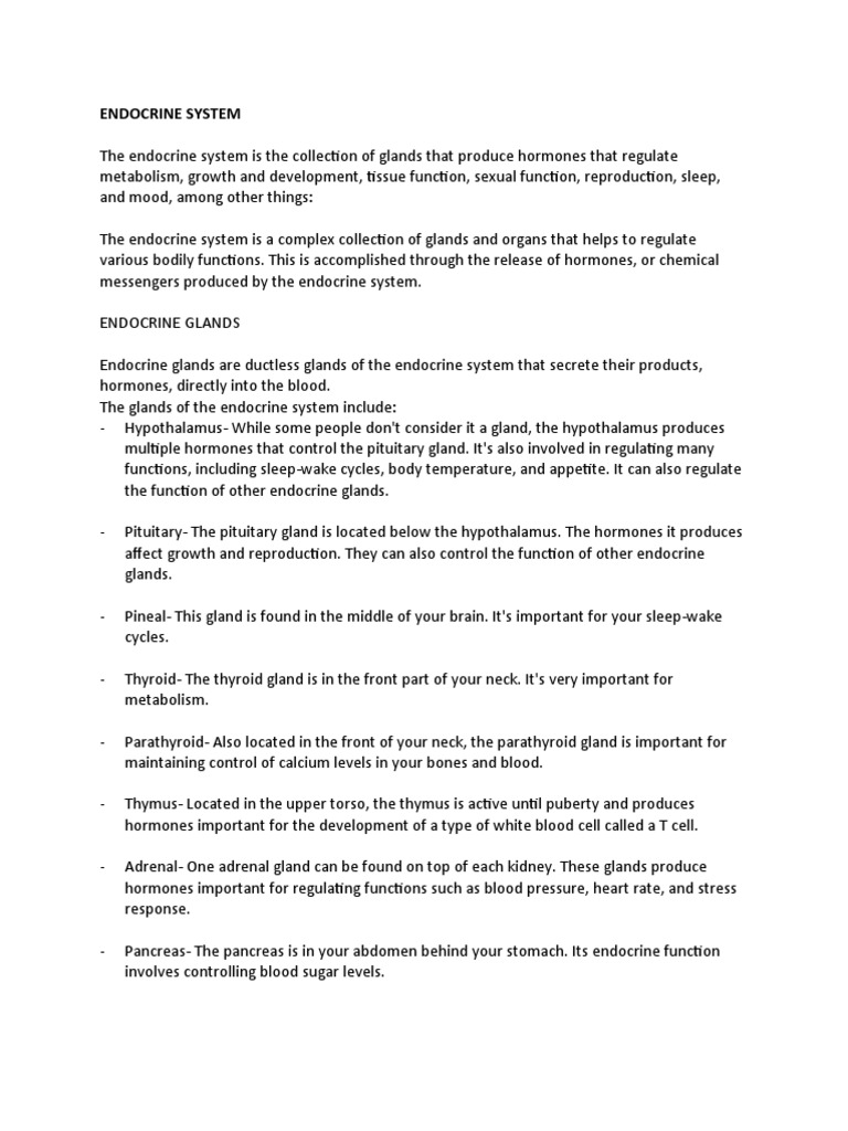 Endocrine System | PDF | Endocrine System | Luteinizing Hormone