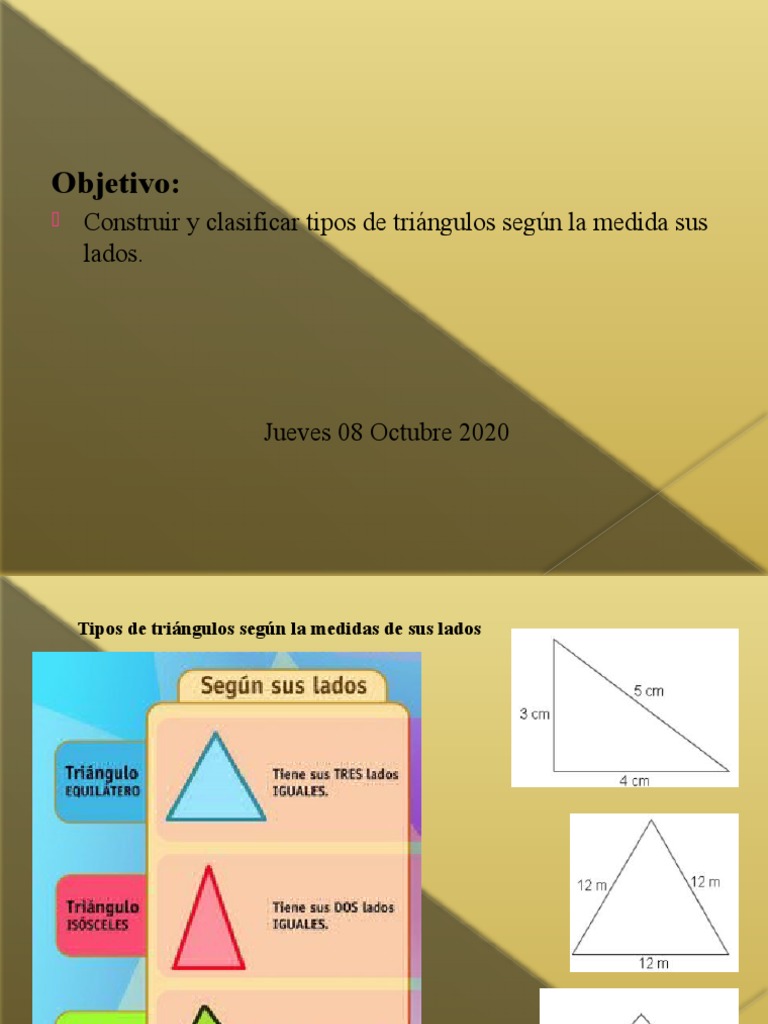 Clase N°7 - Tipos de Triangulos Segun Lados - Organizador Gráfico | PDF