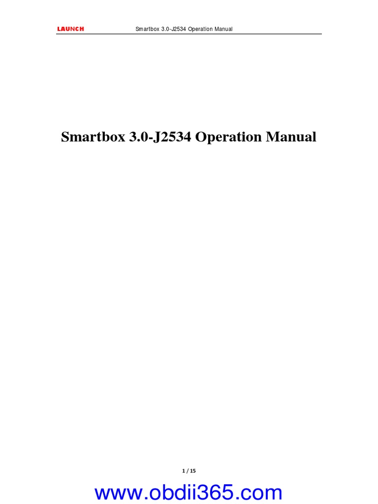 Smartbox 3.0-J2534 Operation Manu | PDF | Computer File | Windows Registry