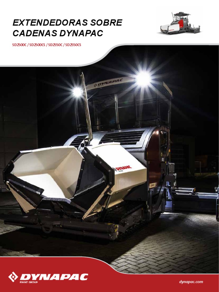 Extendedoras Sobre Cadenas Dynapac SD2500C + Big Sony Sky | PDF ...