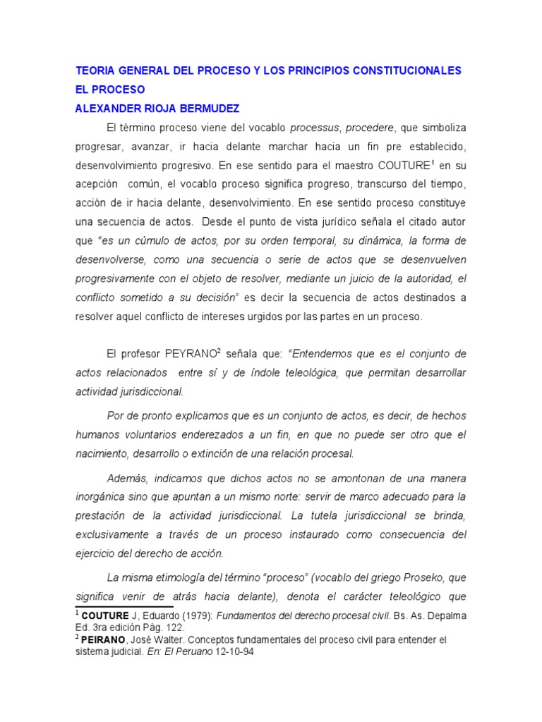 Teoria General Del Proceso | PDF | Ley procesal | Jurisdicción