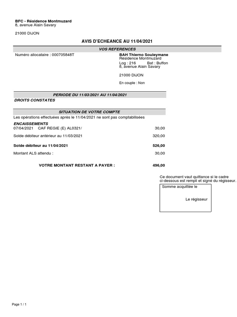 Avis Echeance-202105 14 | PDF