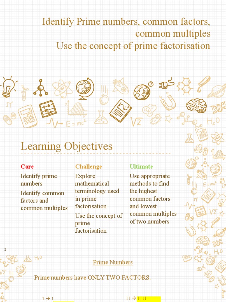 GCSE 1-3 Prime Factors and Trees Week 23 | Download Free PDF ...