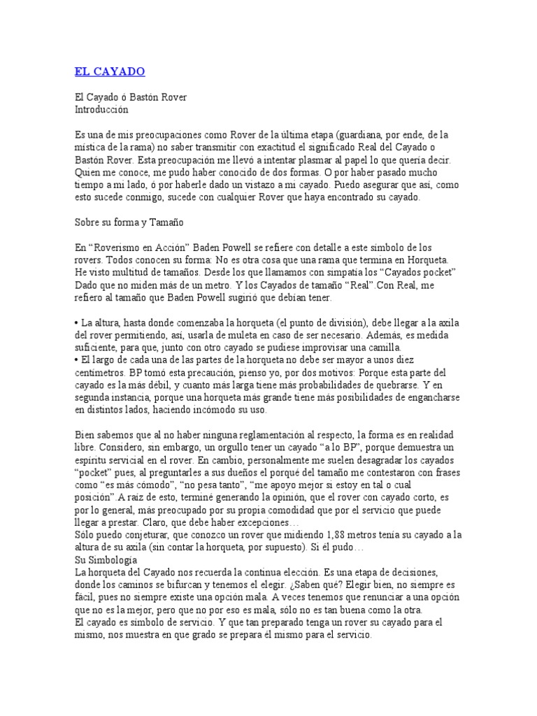 Cayado | PDF | Hogar, jardinería y bricolaje | Religión y espiritualidad