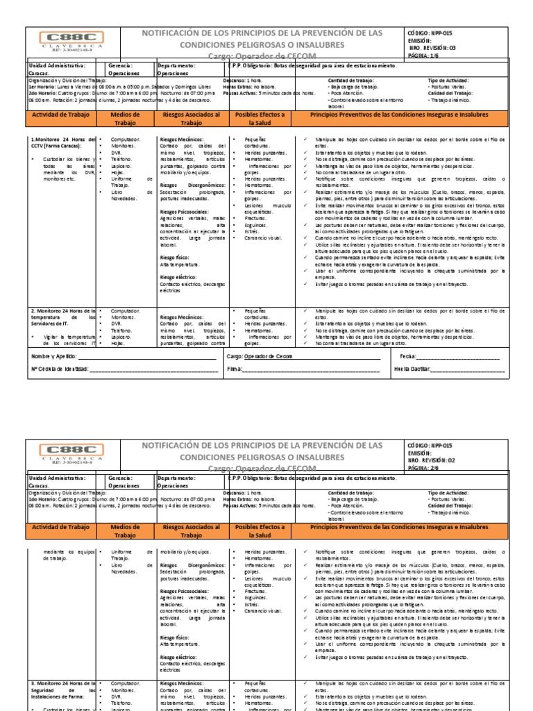 NR Operador de Cecom | PDF | Masaje | Bipedalismo