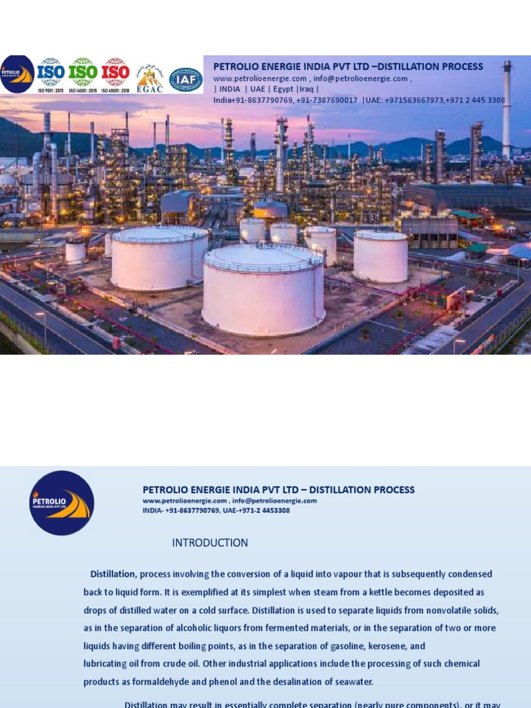 Petrolio Energie Distilation Presentation PDF | PDF | Distillation ...