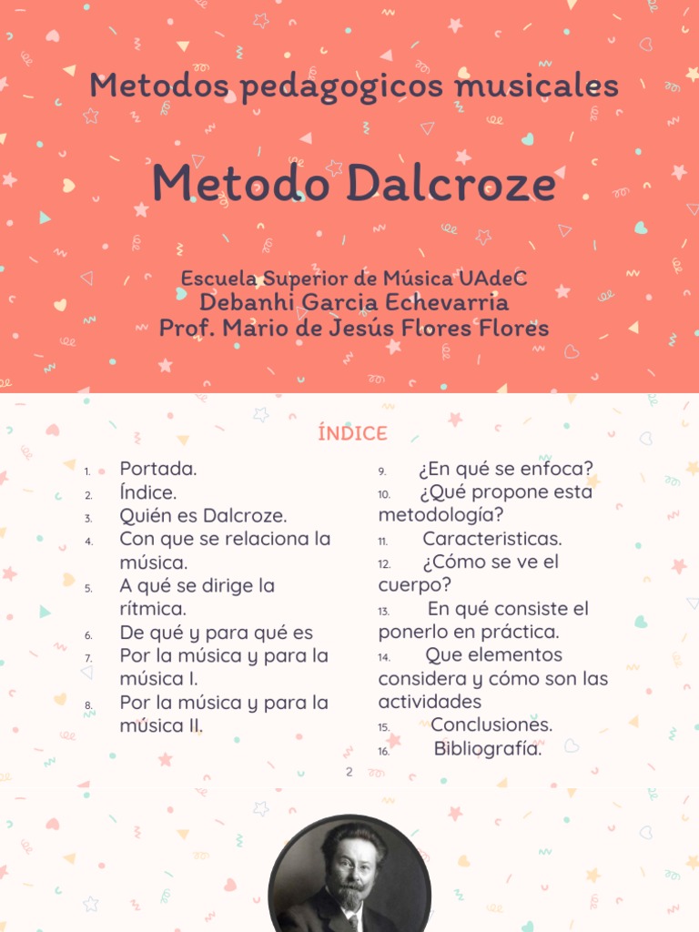 Metodos pedagogicos musicales: Una exploracion del metodo Dalcroze y ...