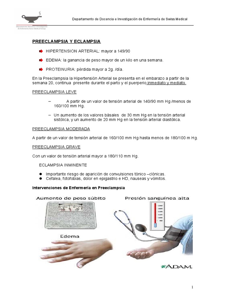 Preeclampsia: Clasificación y Manejo | PDF