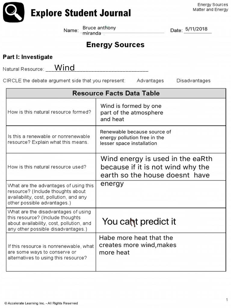 Edited - Bruce Miranda - Energy Source Research PDF | PDF | Energy ...