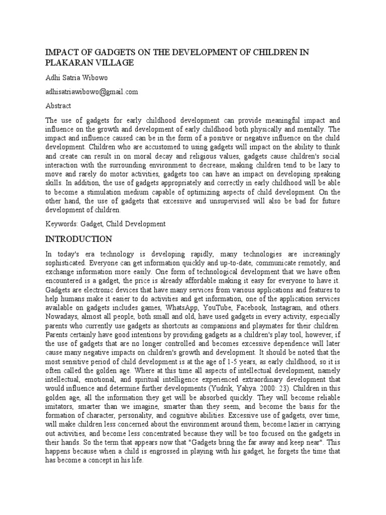 Tugas Uas Sosiologi Adhi Satria Wibowo Nim 3421073 | Download Free PDF | Child Development ...