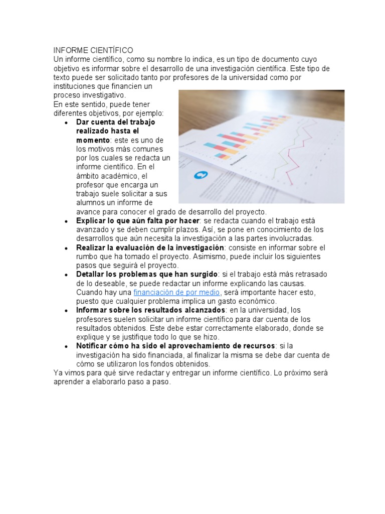 Informe Científico | PDF