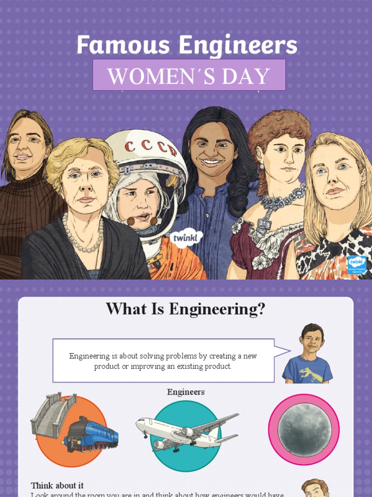 Ma t2 S 1180 International Women in Engineering Day ks2 Female Engineers Information Powerp ...