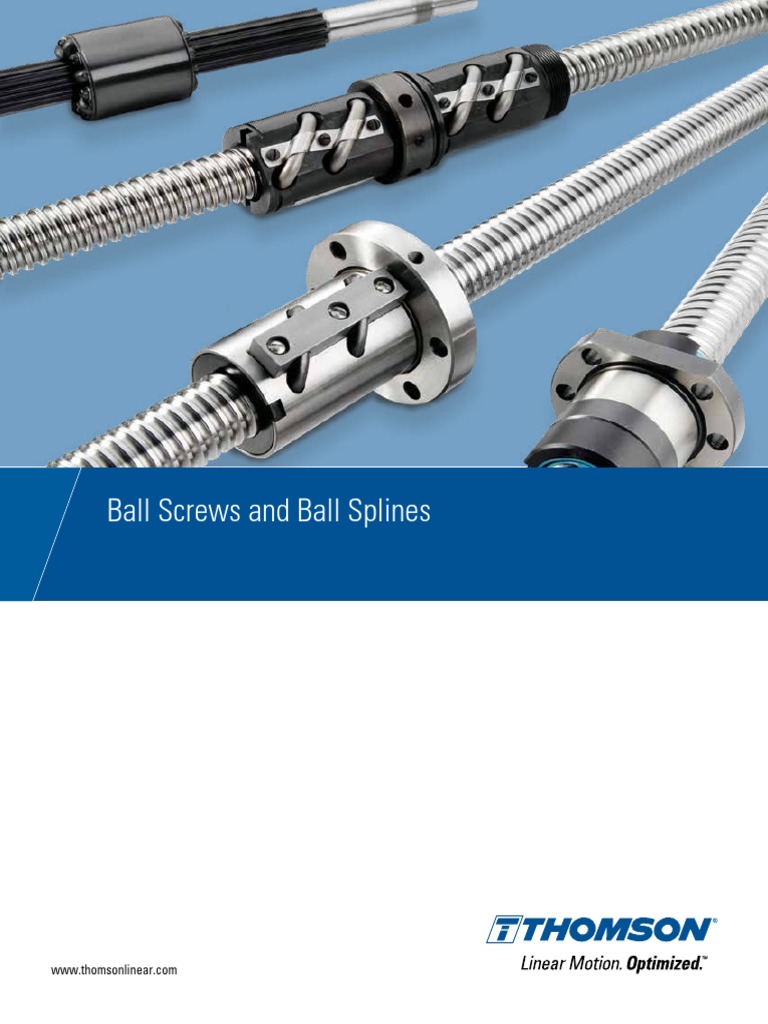 Ball Screws Splines Cten PDF | PDF | Screw | Bearing (Mechanical)