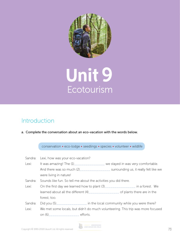 Allan Acosta 2018110249 Intermediate 3 Workbook Units 9 PDF | PDF ...