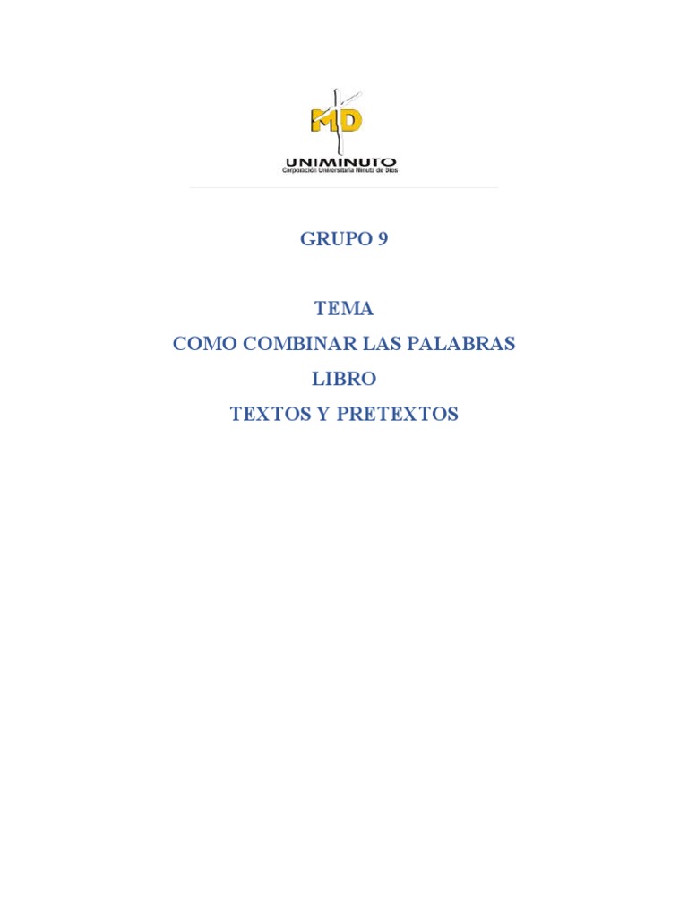 Como Combinar Las Palabras | PDF | Verbo | Predicado (Gramática)