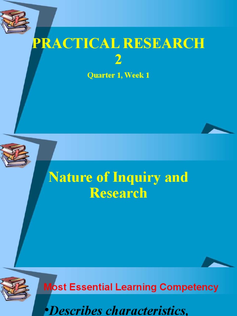 Practical Research 2: Quarter 1, Week 1 | PDF | Statistics ...