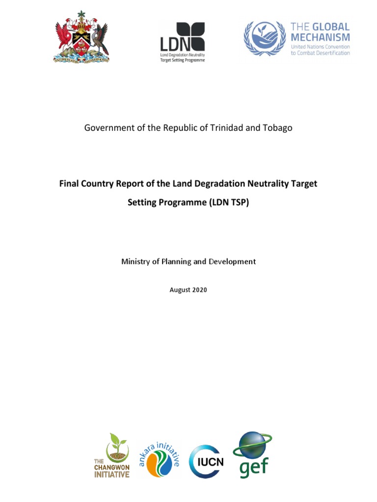 Trinidad and Tobago - LDN TSP Final Report (English) | PDF | Sustainability | Environmental ...