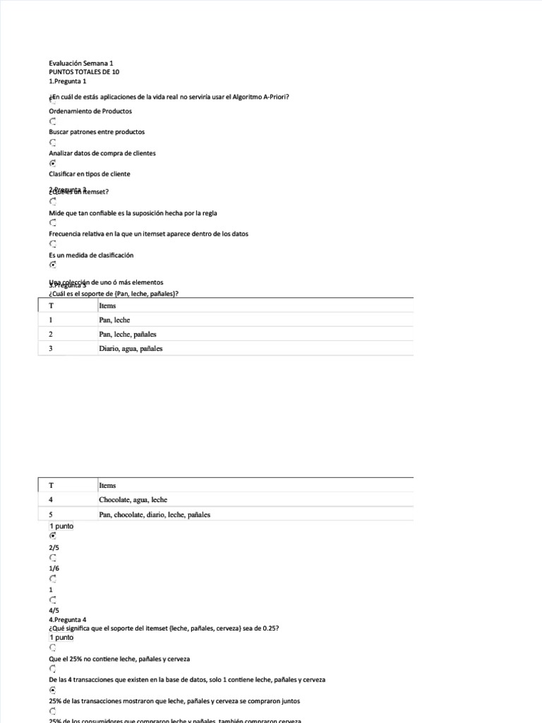 PDF Evaluacion Semana 1 - Compress PDF | PDF | Algoritmos | Vídeo