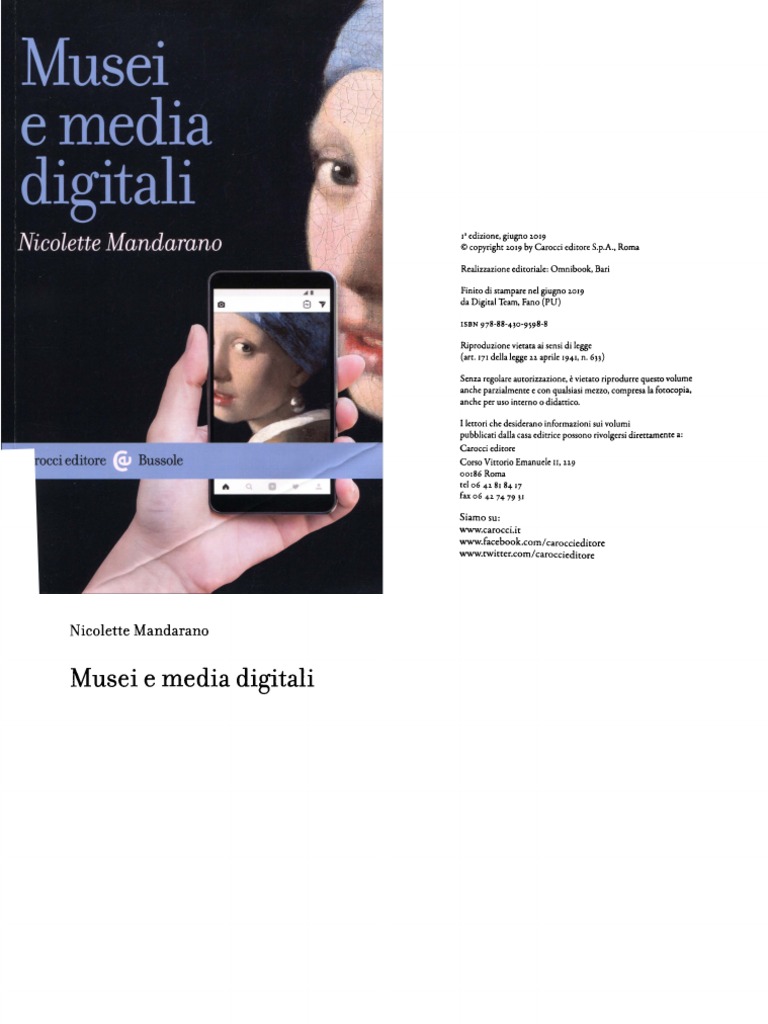 Musei e Media Digitali (Nicolette Mandarano) | PDF