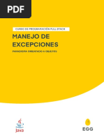4.5 Gestion de Excepciones | PDF | Programación de computadoras | Software