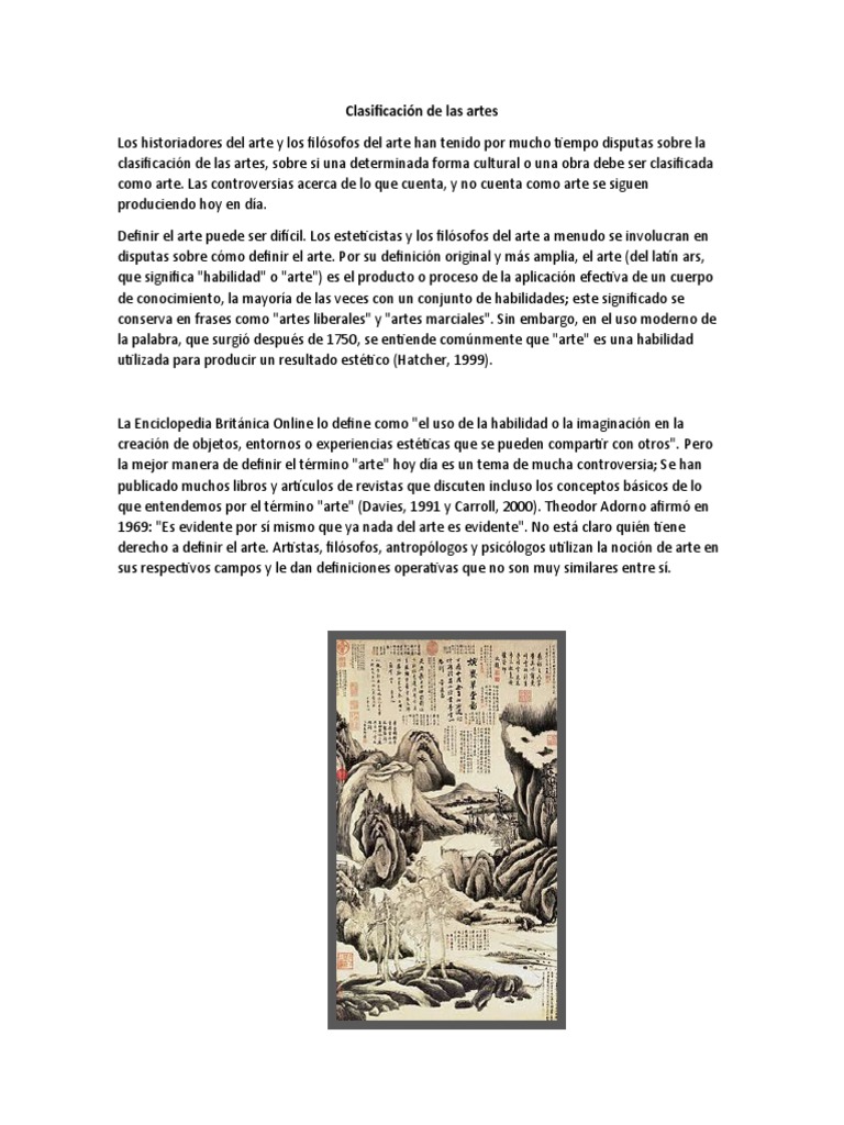 Trabajo 1 Artes | PDF | Las artes | Artes Decorativas