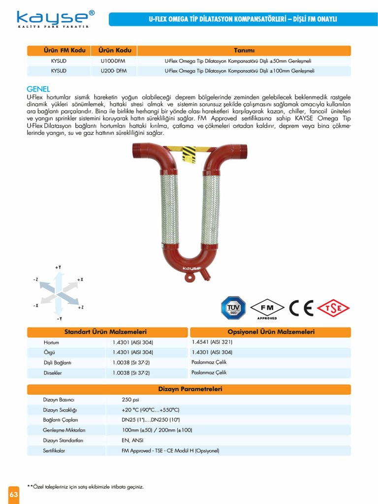 FT - U-Flex - Kayse - Junta Antisismica - Roscado | PDF