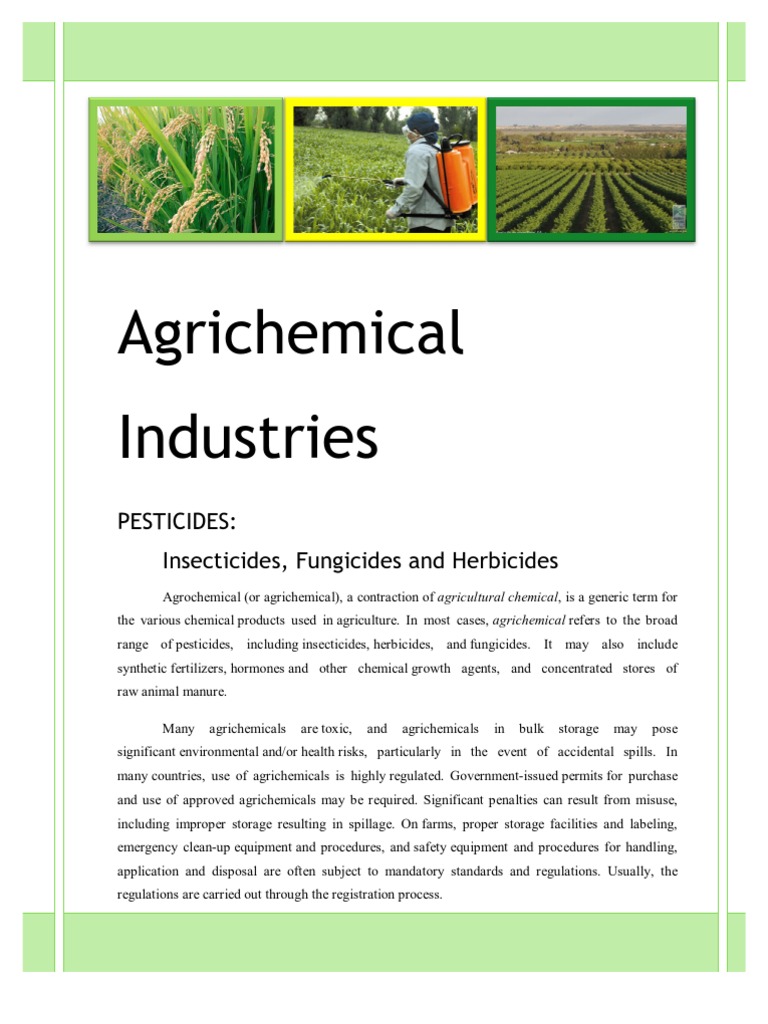 Agrichemical Industries | PDF | Pesticide | Insecticide