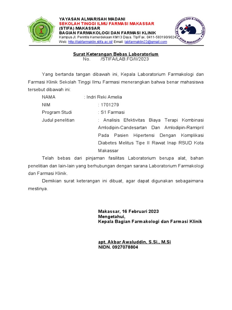 Lab Farmakologi Arwin | PDF