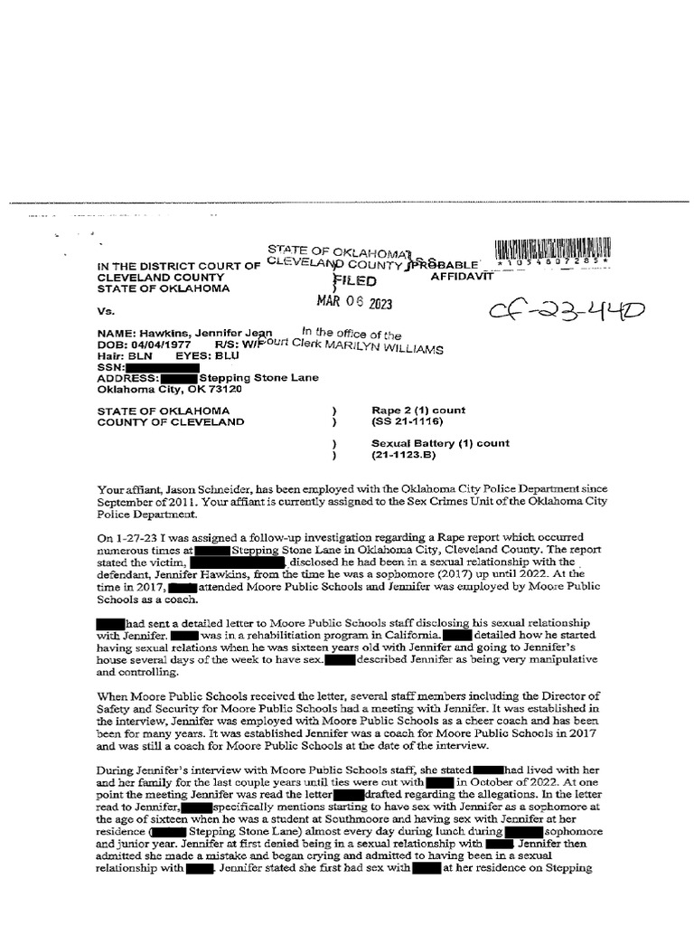 Hawkins Affidavit | PDF