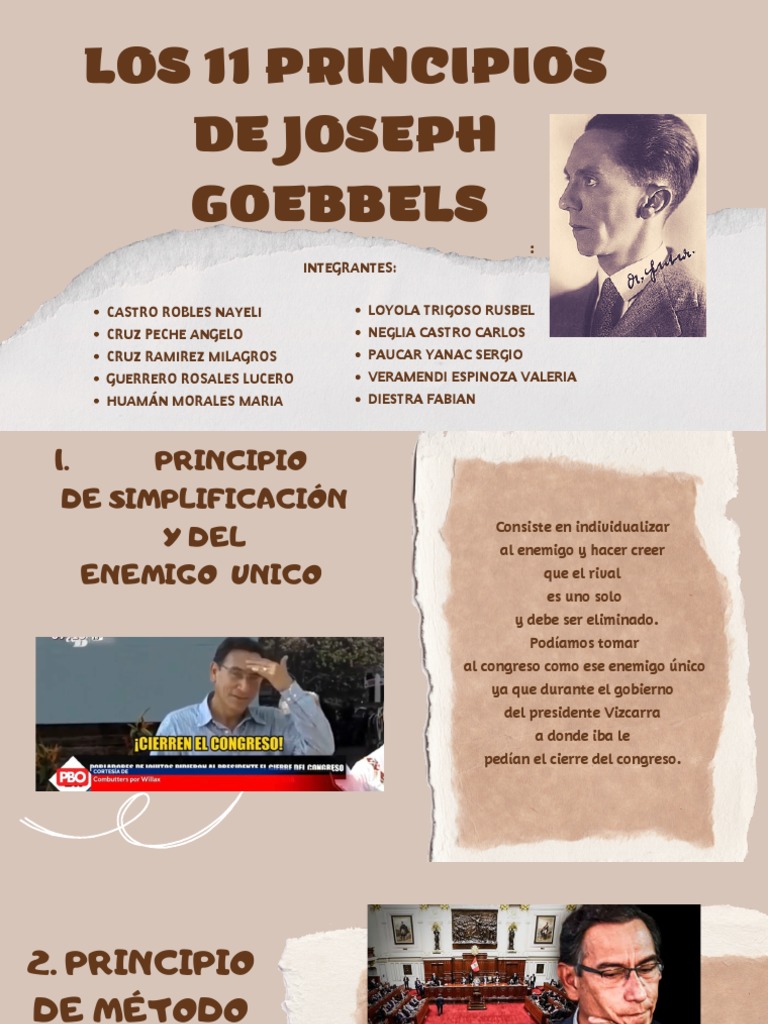 Los 11 Principios de Joseph Goebbels | PDF | Gobierno