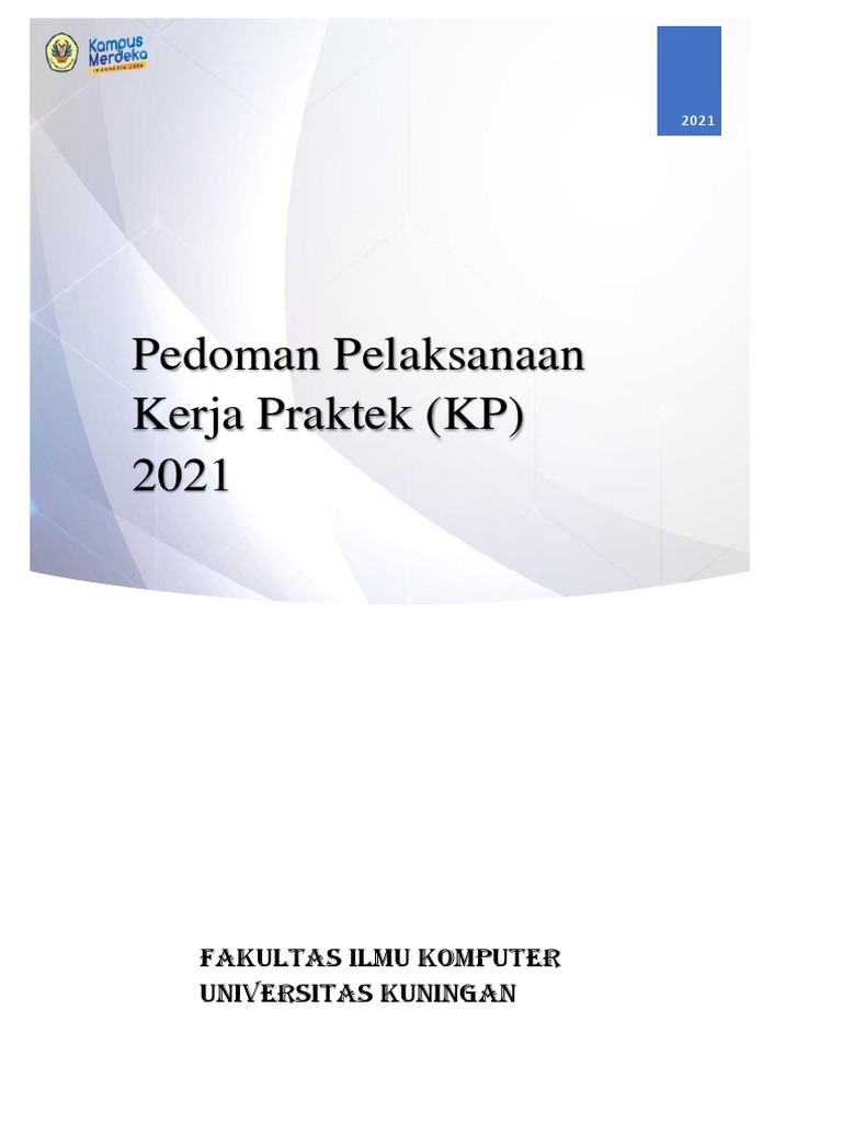 Pedoman Kerja Praktek 2021 | PDF