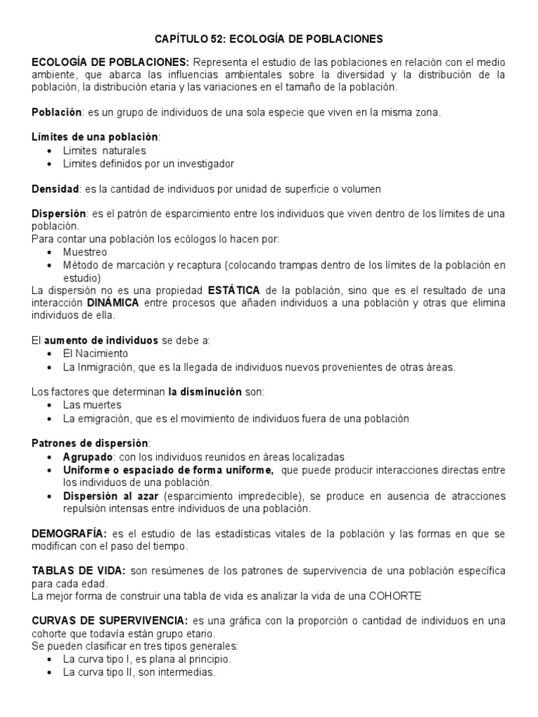 Capitulo 52 | PDF | Población | Reproducción