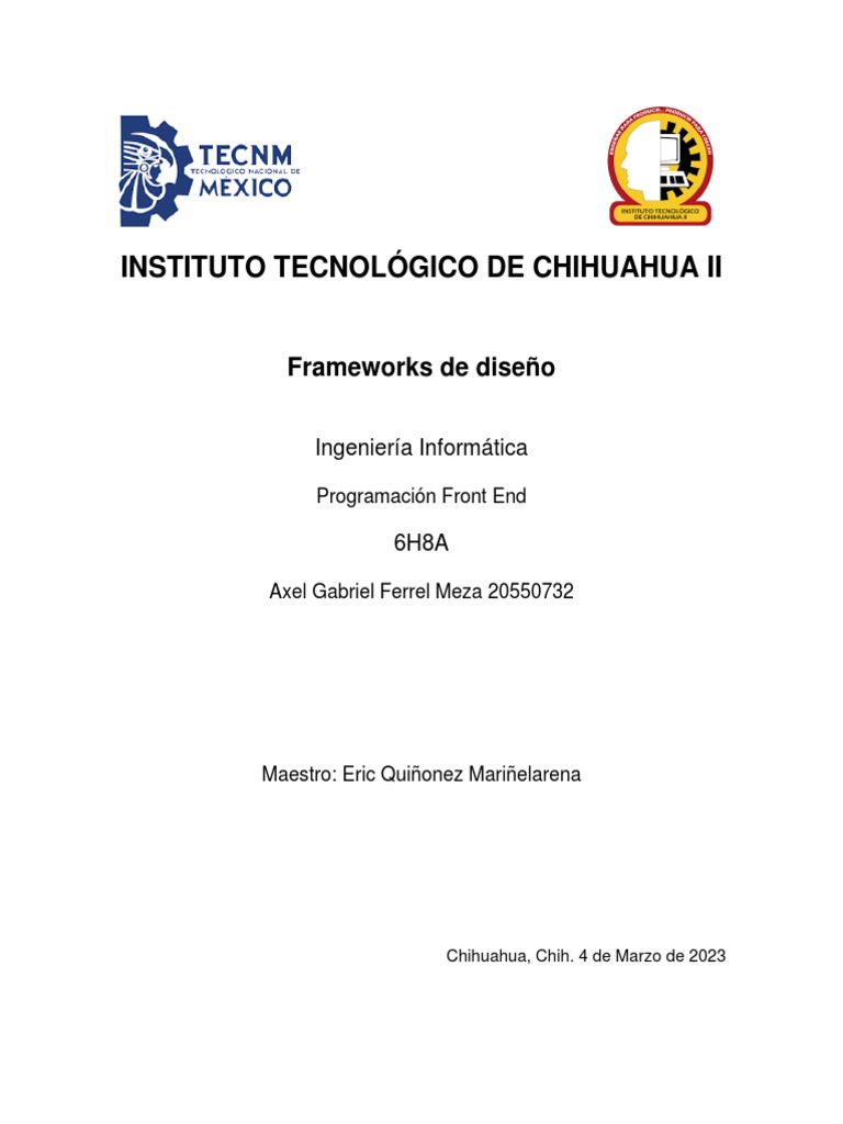 Frameworks para Diseño PDF | PDF | Bootstrap (marco frontal) | Script Java