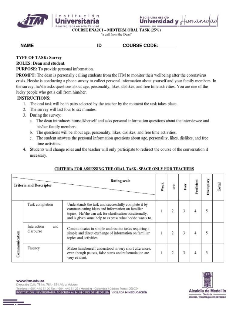 ENA2C1 Midterm Oral Task | Download Free PDF | Cognitive Science | Communication