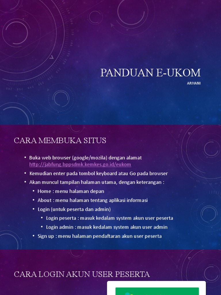Panduan E-Ukom | PDF