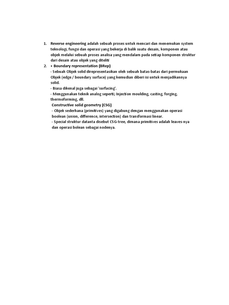 Constructive Solid Geometry (CSG) | PDF