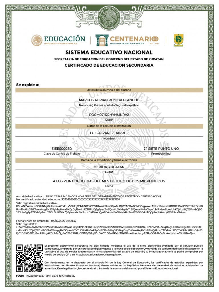 Certificado | PDF