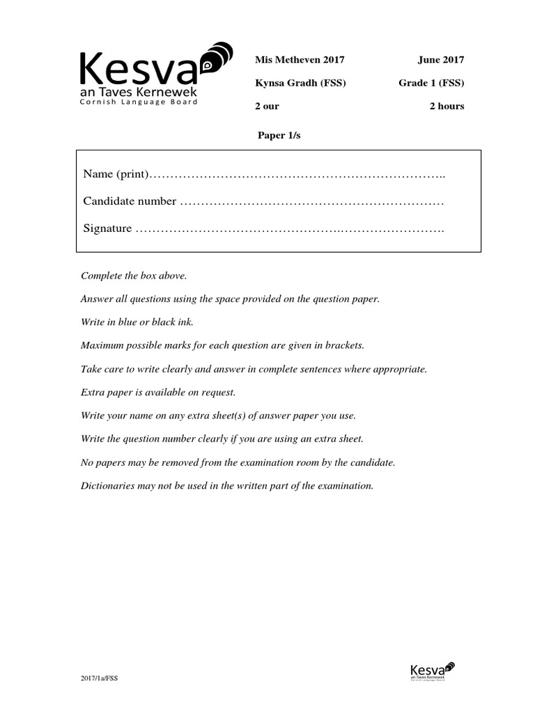 Name (Print) .. Candidate Number Signature . | PDF