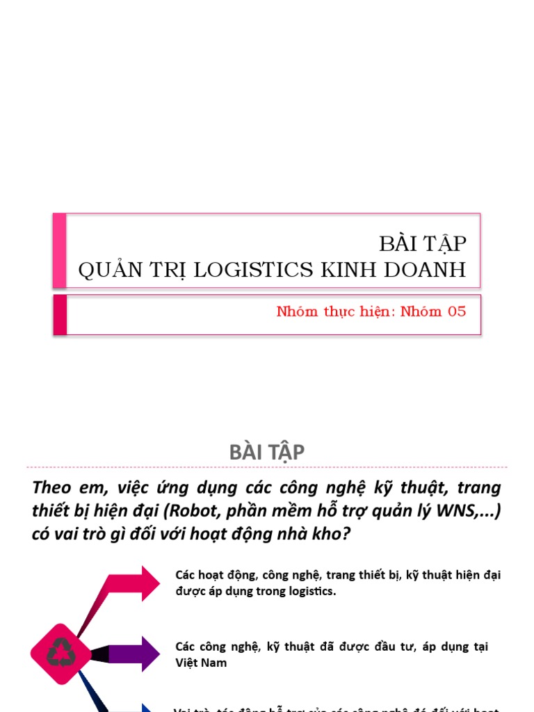 Slide bài tập QT logistics | PDF