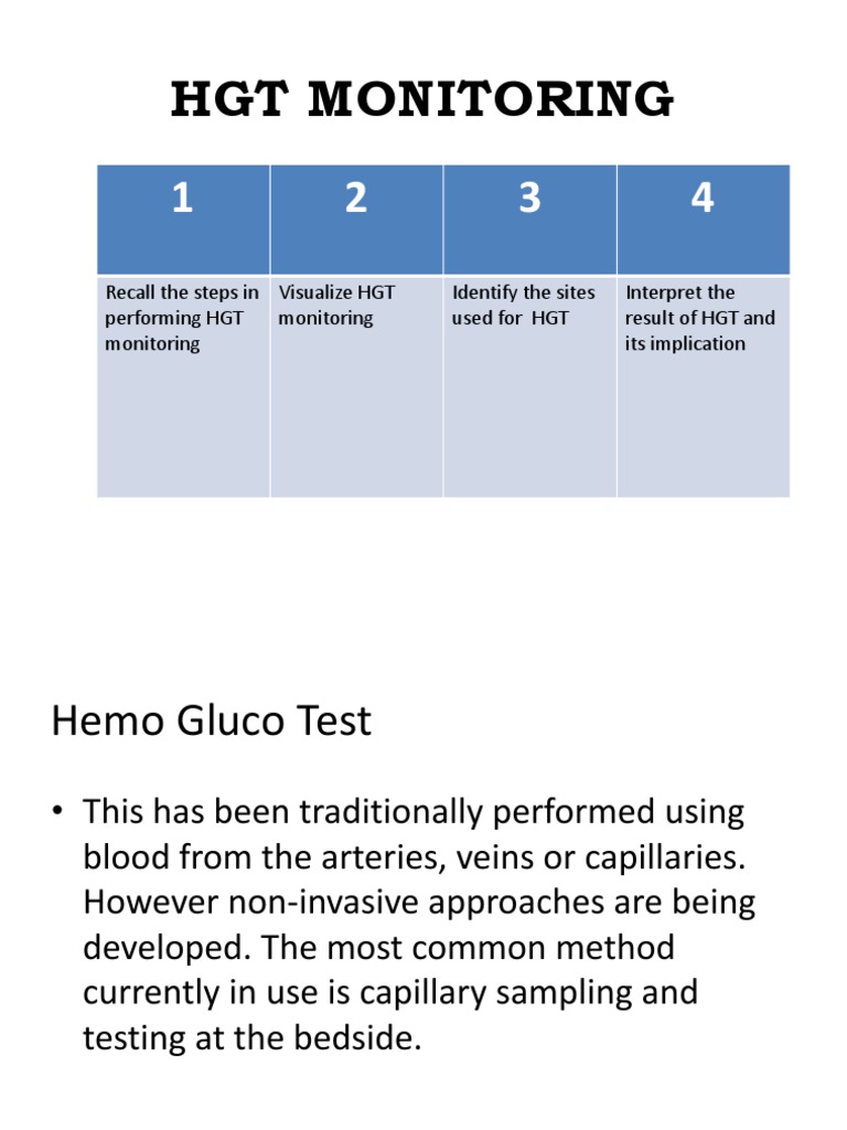 HGT Monitoring | PDF