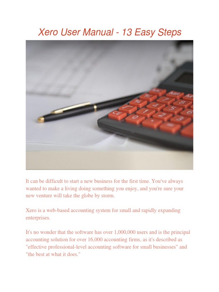 Xero User Manual | PDF | Invoice | Payments