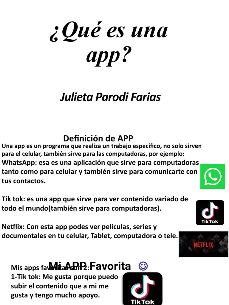 Definición y ejemplos de apps | PDF