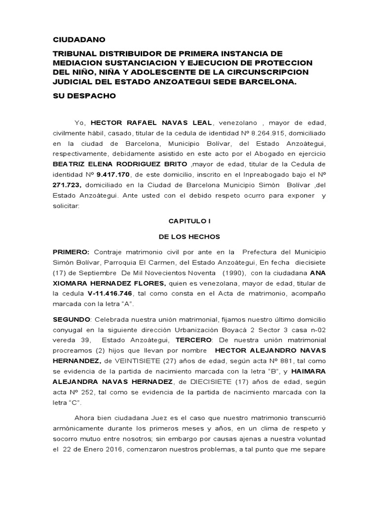 Divorcio Chicho Por Desafecto | PDF | Divorcio | Esposa