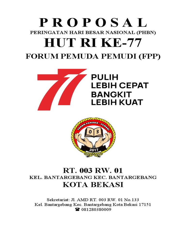 (Draft) Proposal Hut Ri Ke-77 | PDF