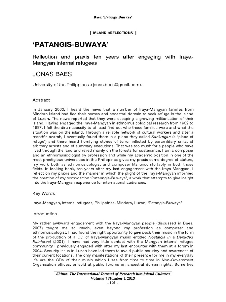 J. Baes Shima v7n1 121 126 PDF | PDF | Art