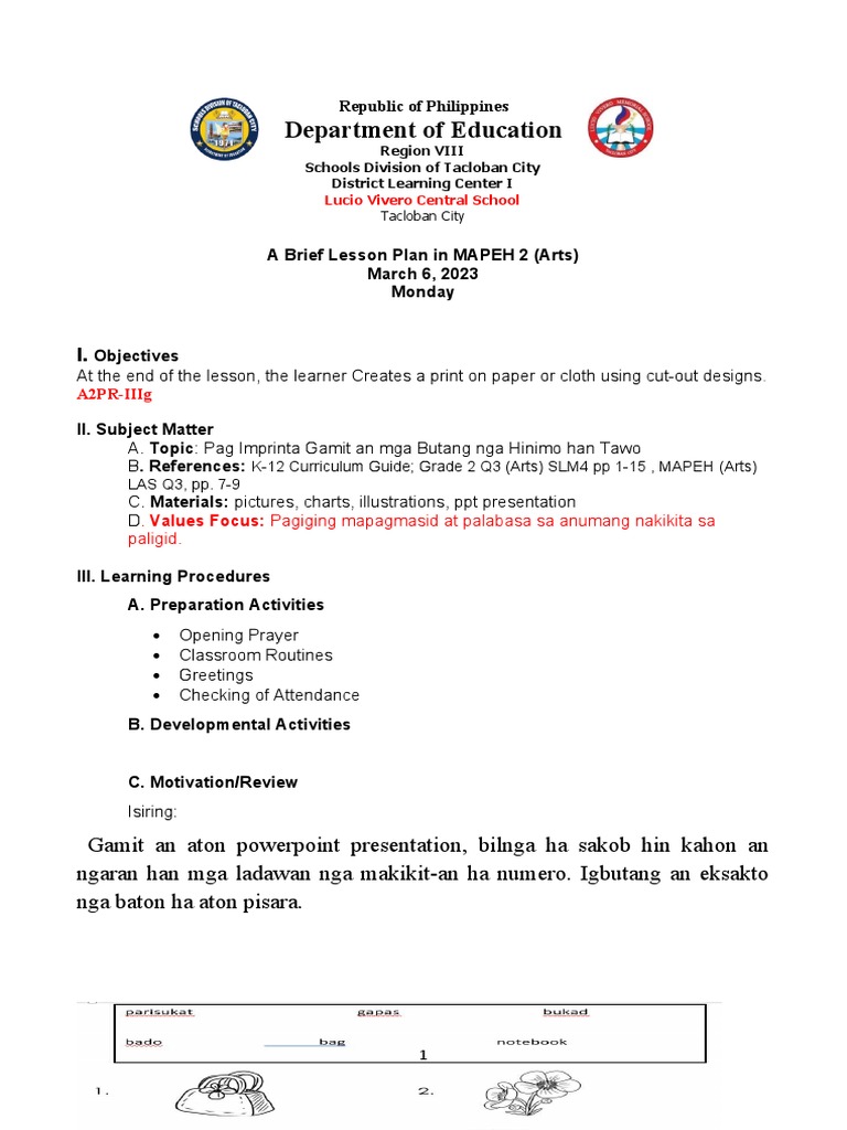 Brief LP in MAPEHMusic. wk4 Day1 | PDF