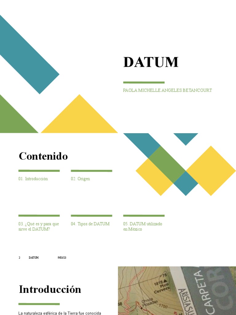 Tipos y Uso del DATUM en Geodesia | PDF | Datos geográficos e ...
