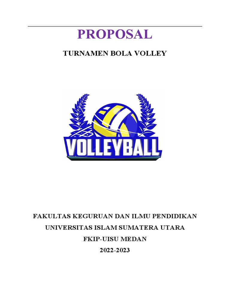 Proposal Dana Turnamen Bola Volley FKIP UISU | PDF