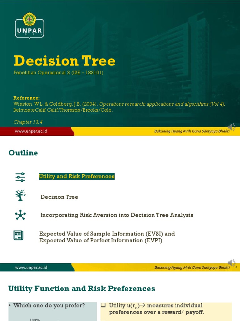 W2. Decision Tree PDF | PDF | Risk Aversion | Utility