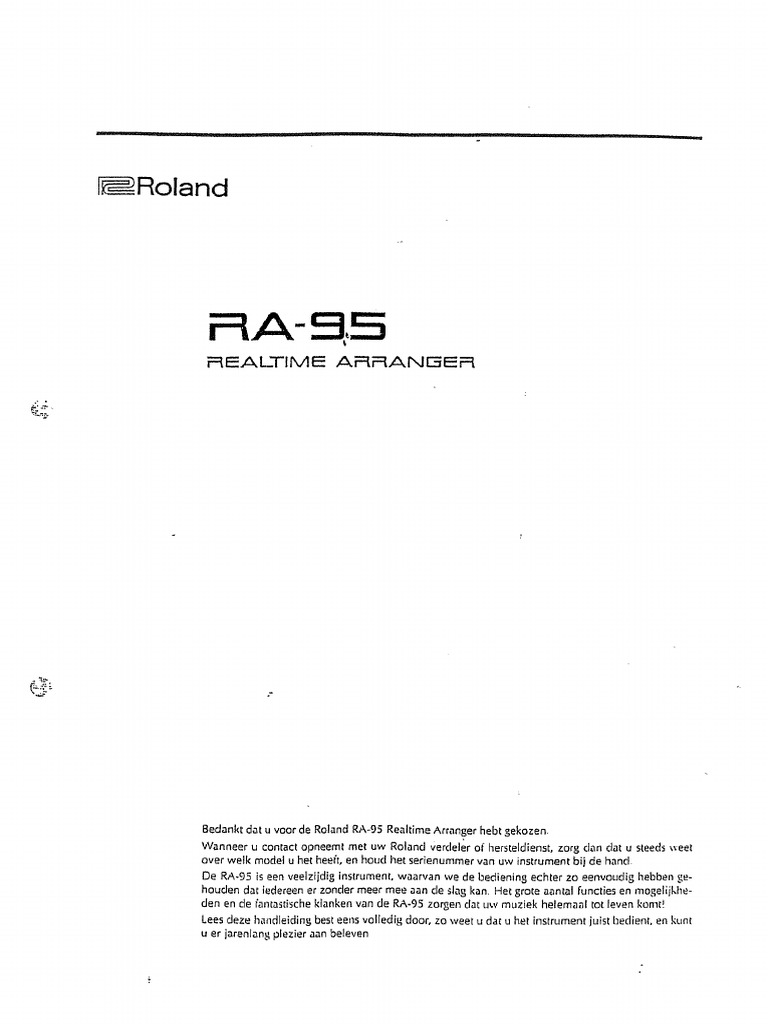 Roland RA-95 | PDF